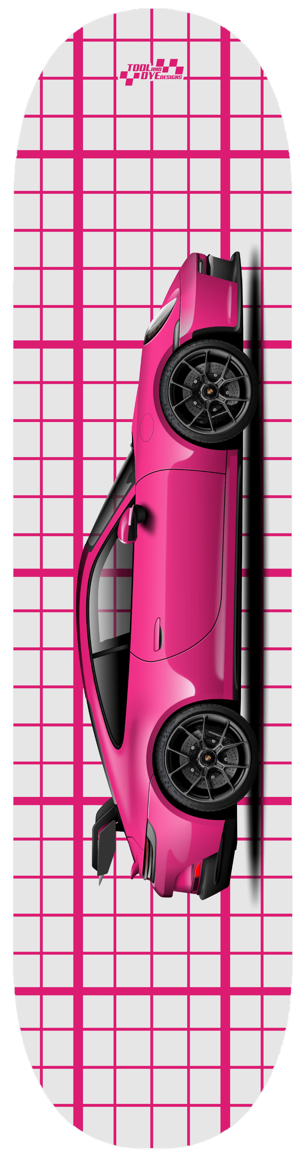 Car Art 992 GT3 Rubystone Skateboard Deck 7-ply Hardrock Canadian Mapl ...