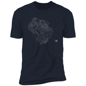 Engine Blueprint Series L9 Cummins Diesel T-shirt — Tool and Dye Designs
