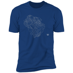 Engine Blueprint Series L9 Cummins Diesel T-shirt — Tool and Dye Designs