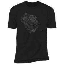Engine Blueprint Series L9 Cummins Diesel T-shirt — Tool and Dye Designs