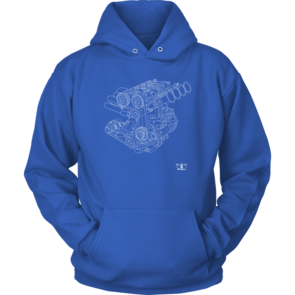 Engine Blueprint Series Cosworth YB naturally aspirated engine T-shirt ...