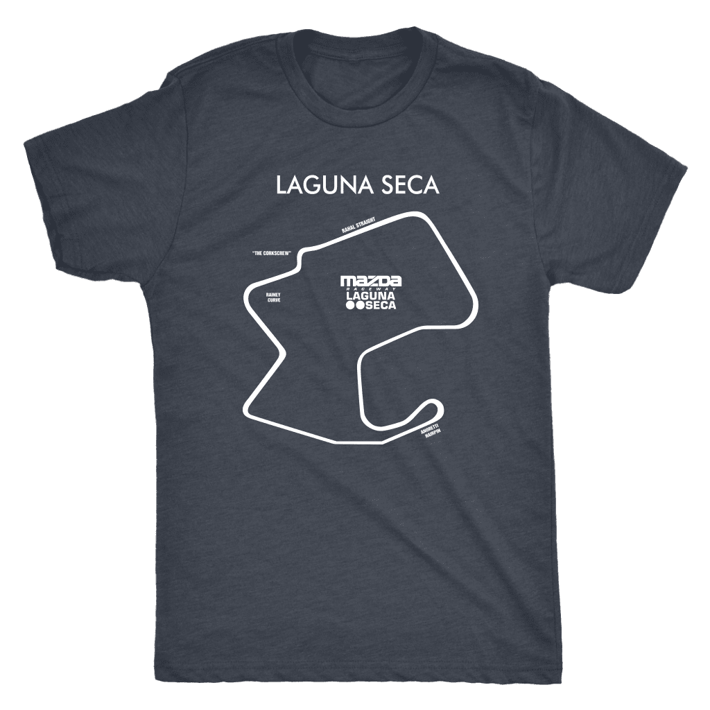 Laguna Seca WeatherTech Raceway Track Outline T-shirt — Tool and Dye ...