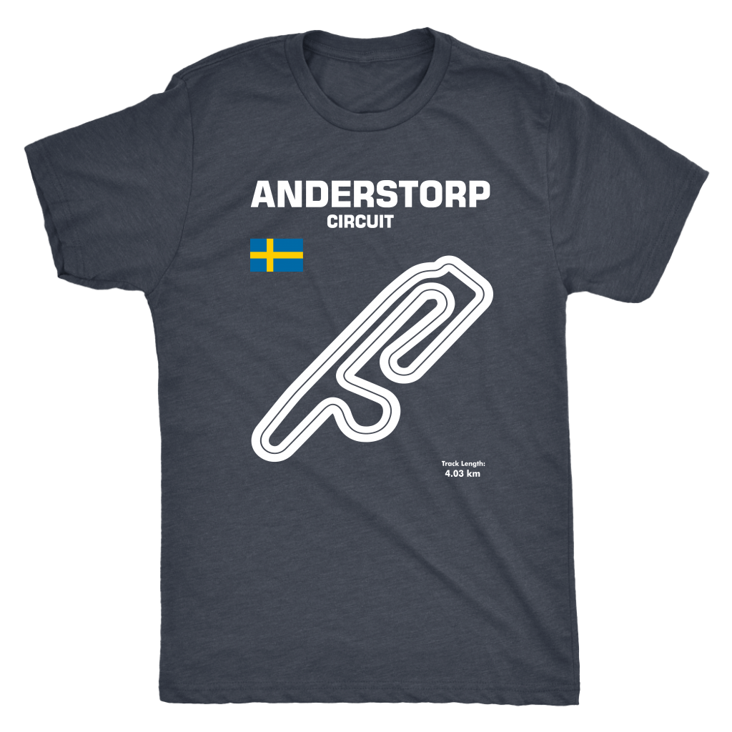 Anderstorp Circuit Track Outline Shirt — Tool and Dye Designs