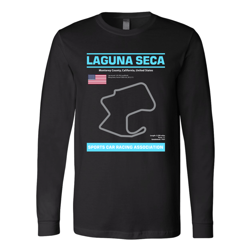 Version 2 Laguna Seca Race Track Outline Series T-shirt — Tool and Dye ...