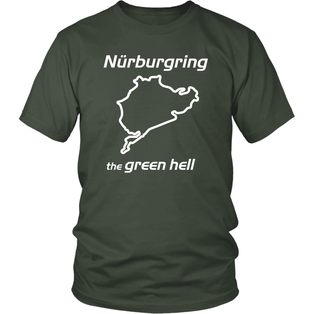 Nurburgring The Green Hell Track Outline t-shirt — Tool and Dye Designs