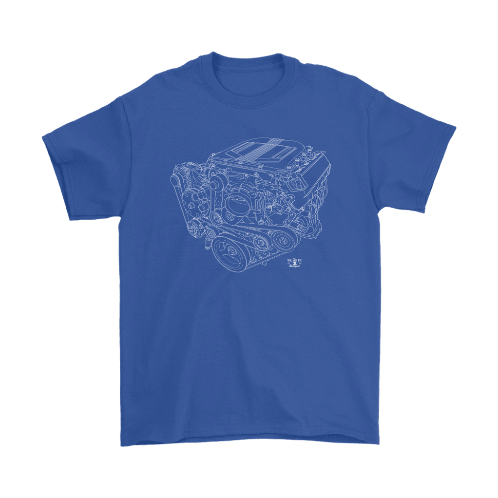 Chevy LT4 Engine Blueprint Illustration T-shirt — Tool and Dye Designs