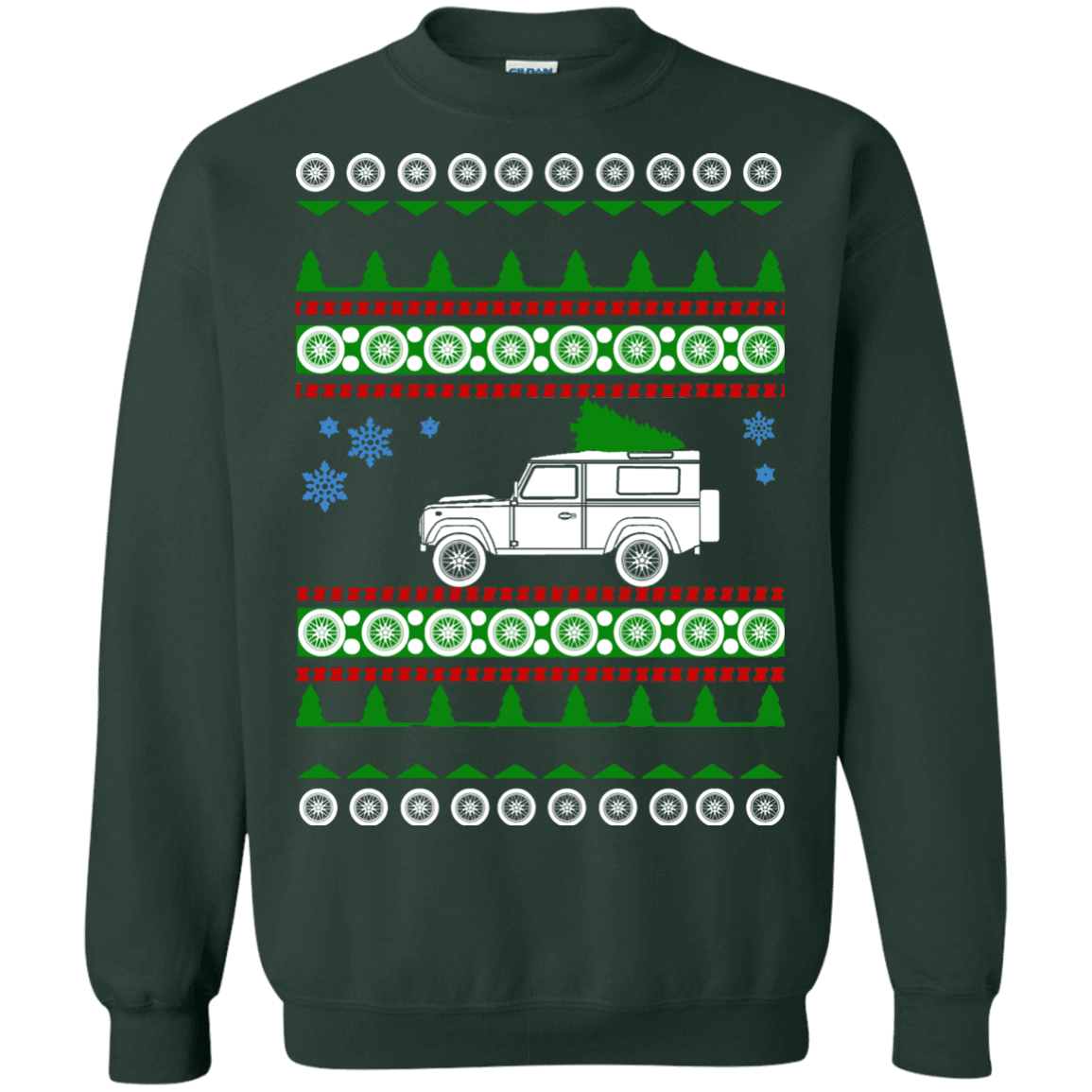Land Rover Defender 90 Ugly Christmas Sweater sweatshirt — Tool and Dye ...