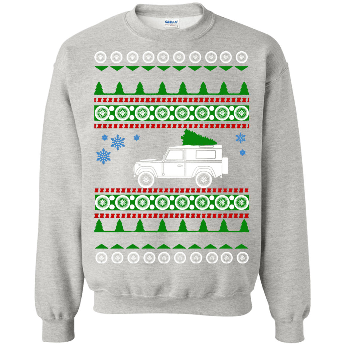 Land Rover Defender 90 Ugly Christmas Sweater sweatshirt — Tool and Dye ...