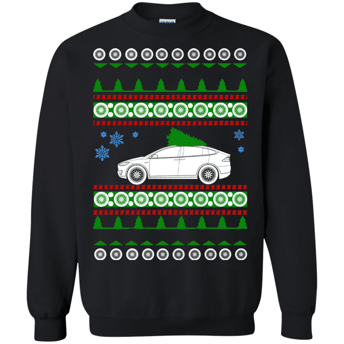 Electric Car Tesla Model X ugly christmas sweater sweatshirt — Tool and ...