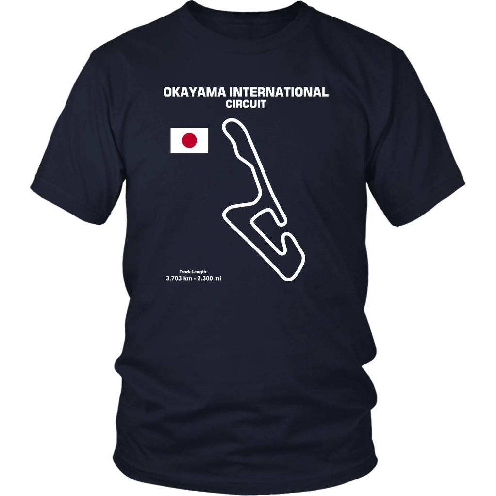 Okayama International Circuit Track Outline Series T-shirt and Hoodie ...