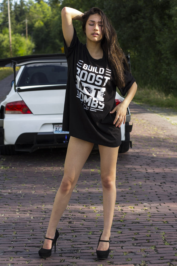 Build Boost Not Bombs turbo T shirt