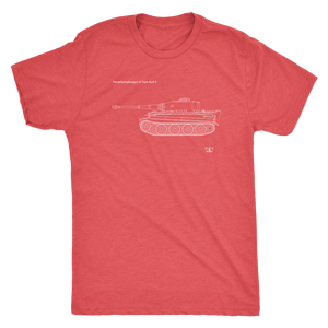 Tank Blueprint Tiger 1 Panzerkampfwagen VI Tiger Ausf. E T-shirt and H ...