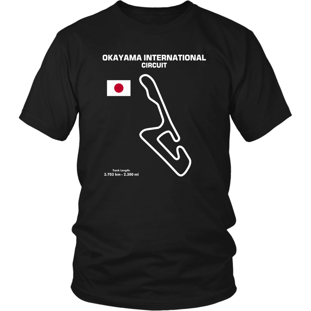 Okayama International Circuit Track Outline Series T-shirt and Hoodie ...