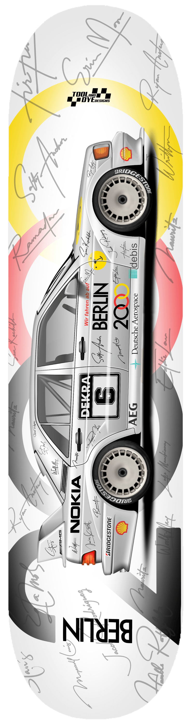 DTM Berlin 2000 190E 2.5 16V Skateboard Deck 7-ply Canadian Hard Rock ...