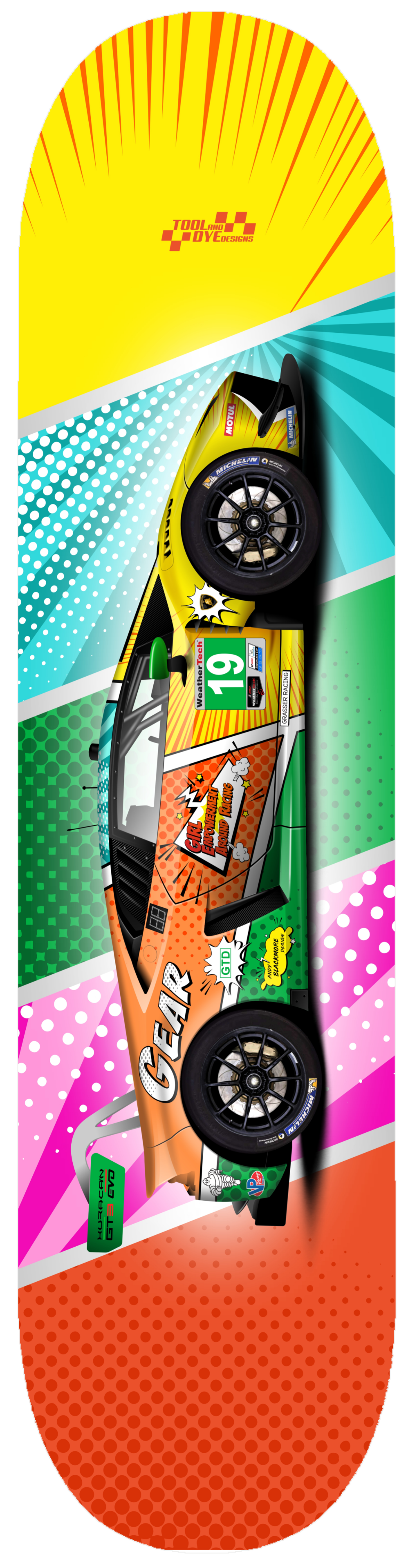 Orange Crush Huracan Skateboard Deck 7-ply Canadian Hard Rock Maple ve ...