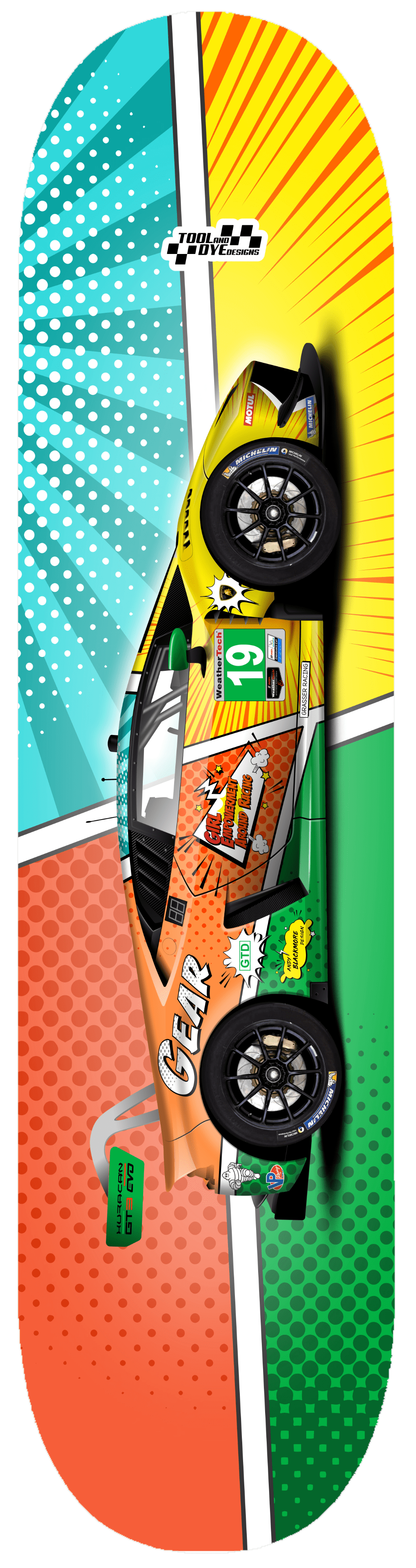 Orange Crush Huracan Skateboard Deck 7-ply Canadian Hard Rock Maple ve ...
