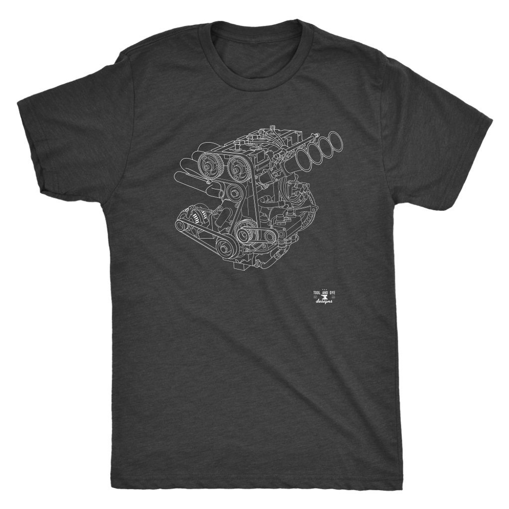 Engine Blueprint Series Cosworth YB naturally aspirated engine T-shirt ...