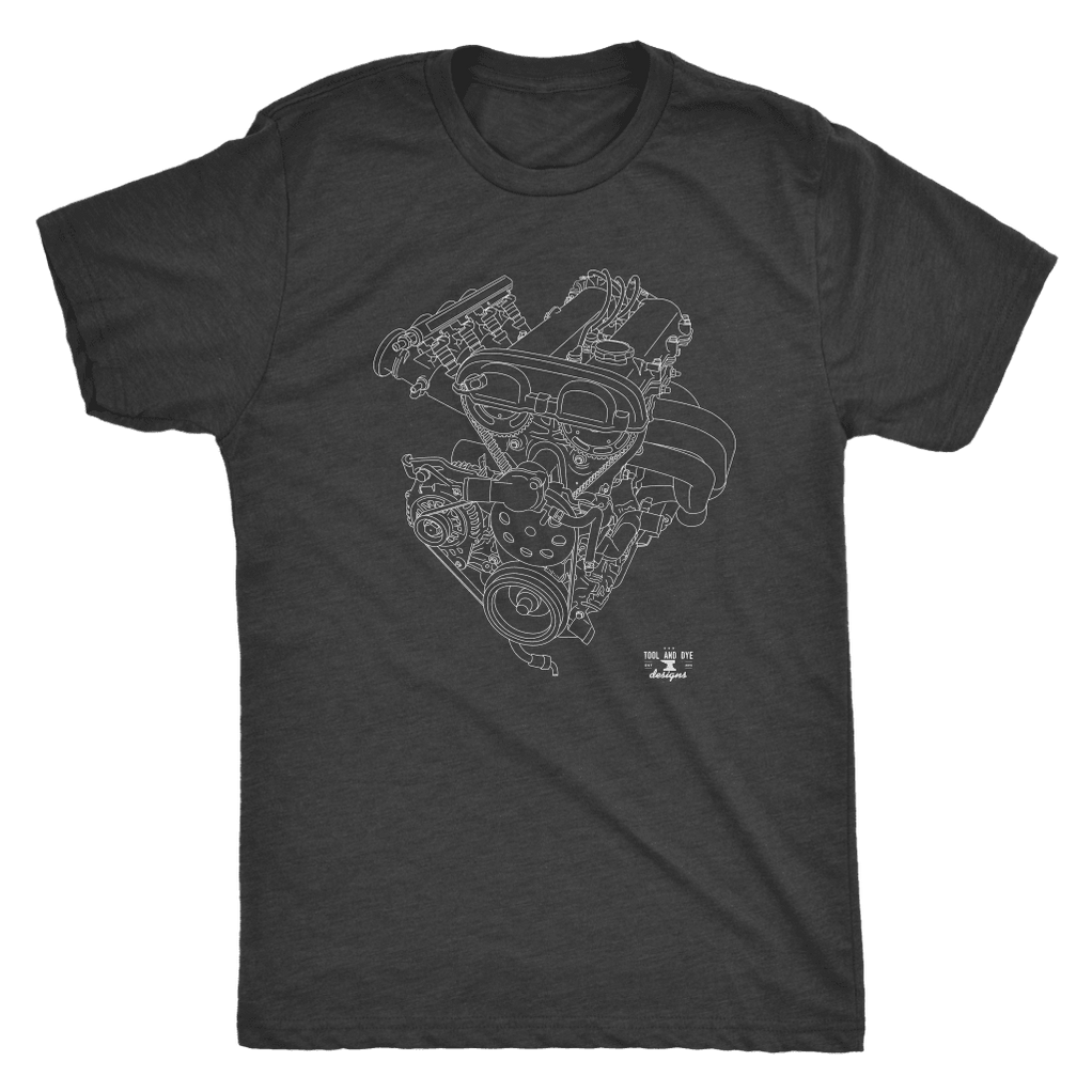 Mazda Miata First Generation Engine Blueprint Illustration T-shirt ...