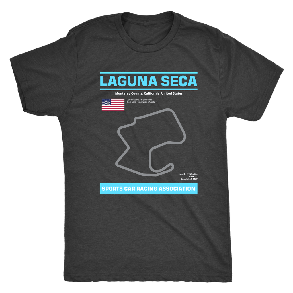 Version 2 Laguna Seca Race Track Outline Series T-shirt — Tool and Dye ...